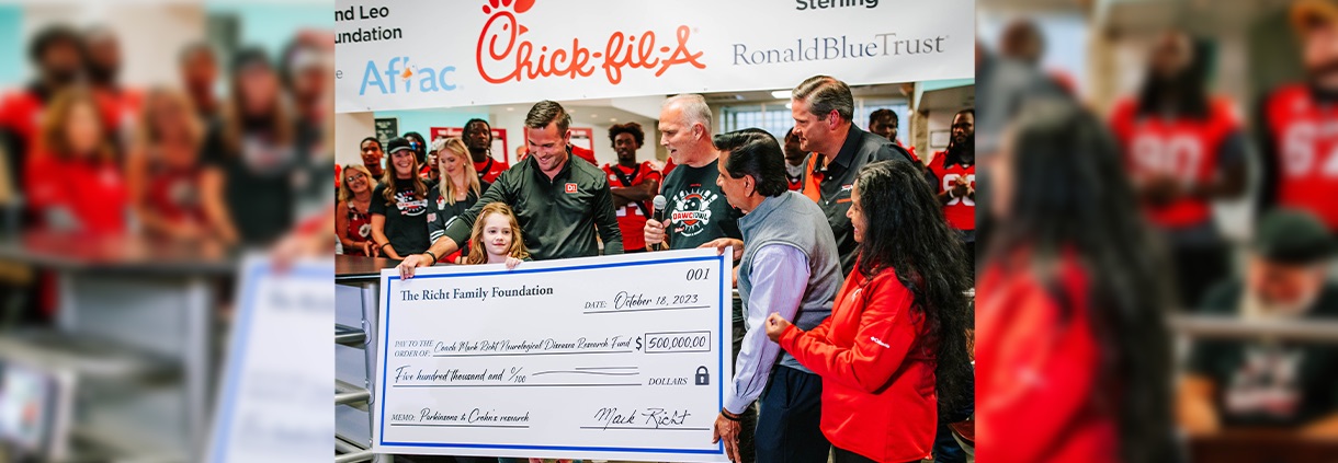 Mark Richt raises funds for Parkinson’s research - Give to UGA