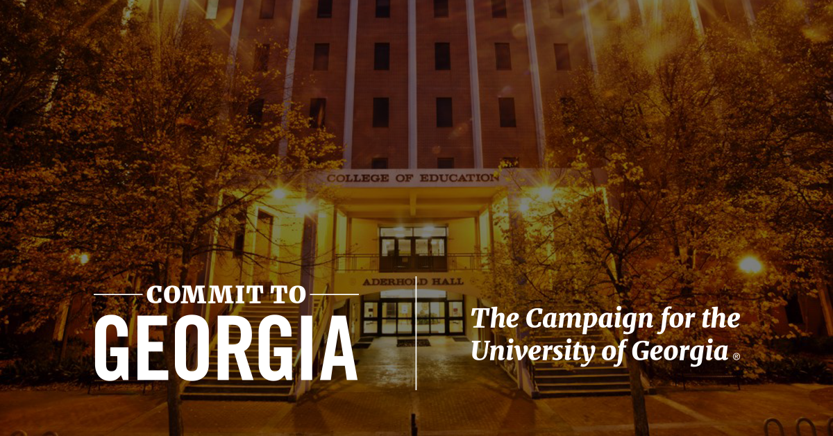 Commit to the College of Education at the University of Georgia