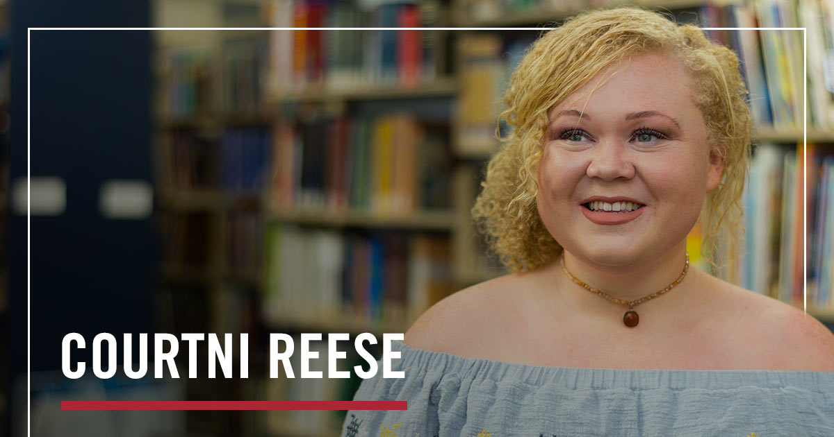 Courtni Reese serves as a guiding light for young students.